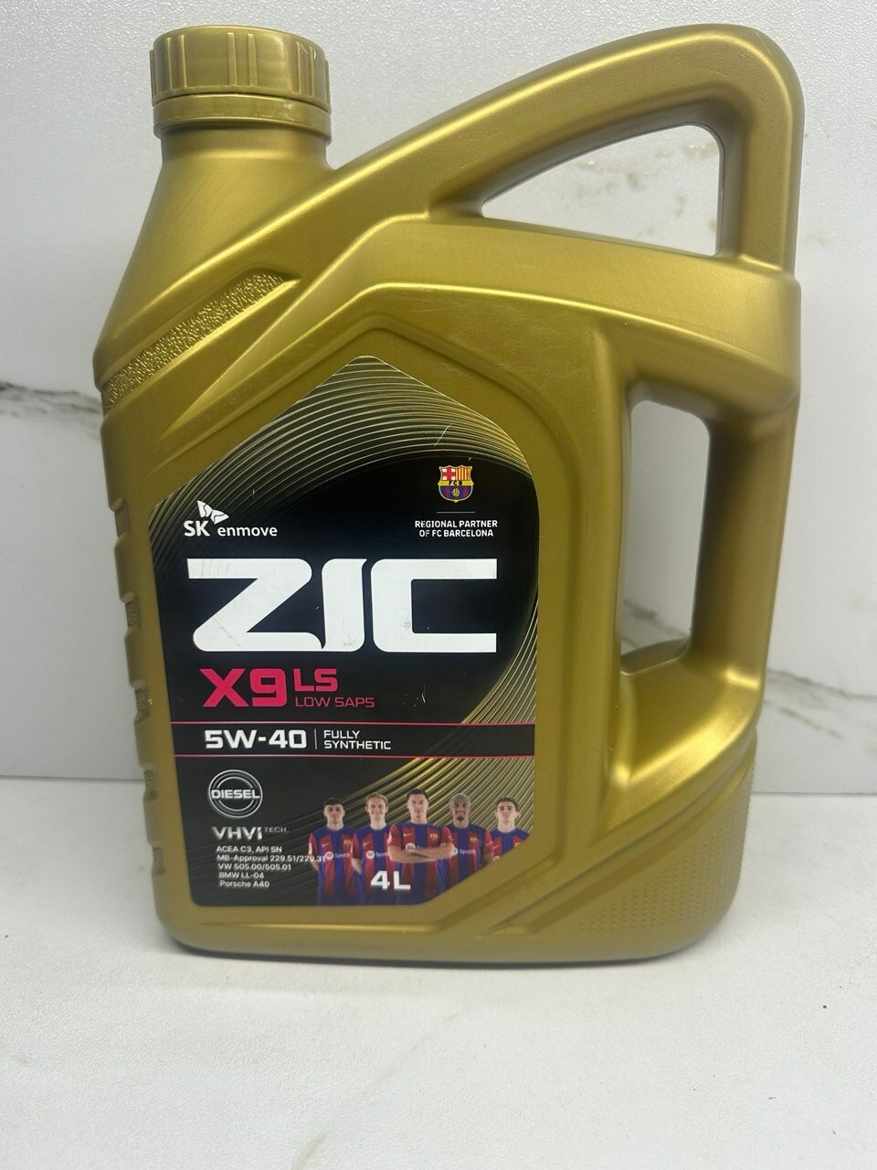 Масло моторное ZIC X9 LS 5W40 Diesel 4л (синтетическое масло) 162609