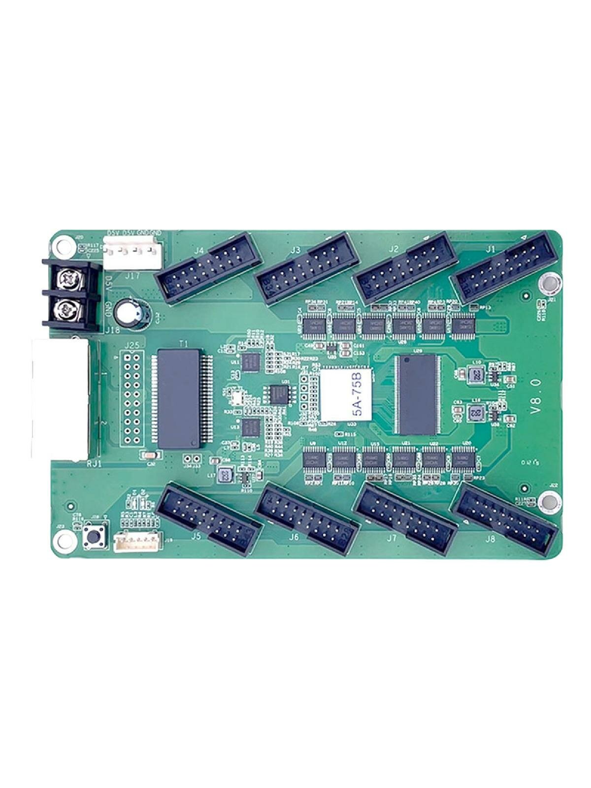 Полноцветный светодиодный дисплей рекламного экрана 5A75B с внутренним электронным экраном, получающий карточку