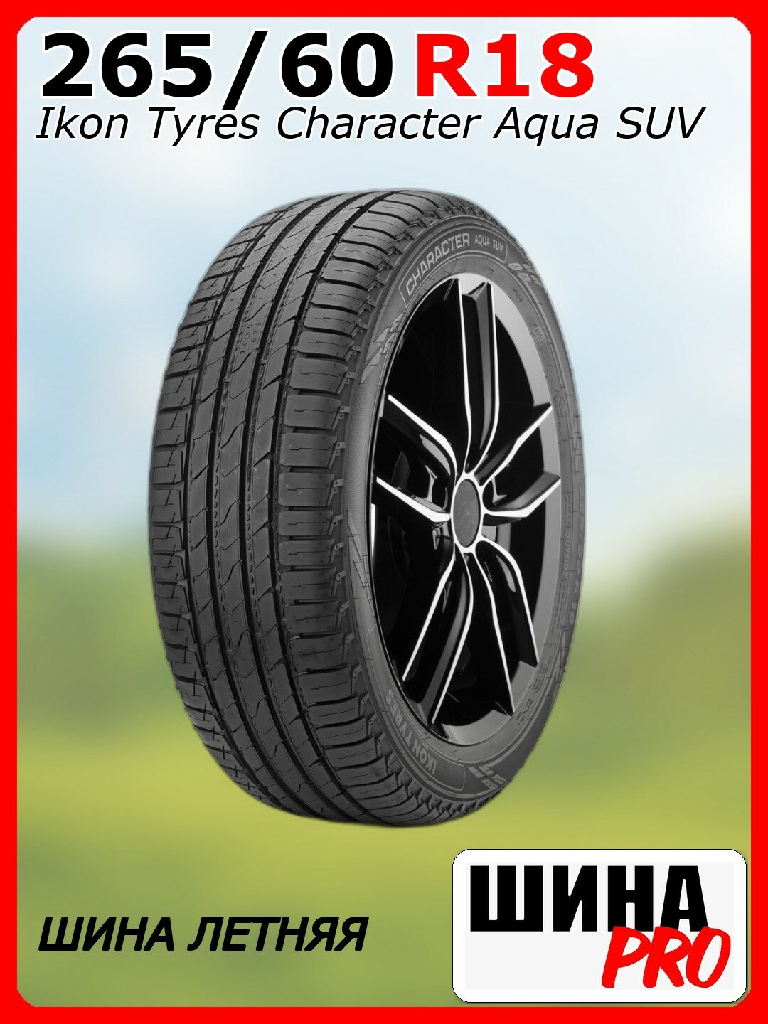 Шина летняя Ikon Tyres 265/60/18 V 110 Ikon Character Aqua SUV для легковых автомобилей T743146