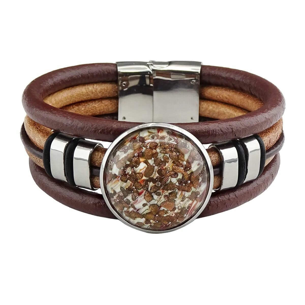 Браслет, стекло, муранское стекло