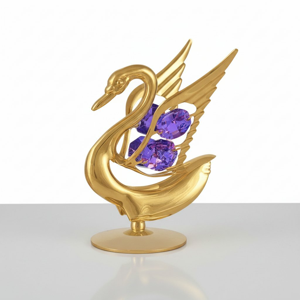 Фигурка Лебедь с цв. кр. бол. A7952 Crystal Temptations, Металл, кристалл