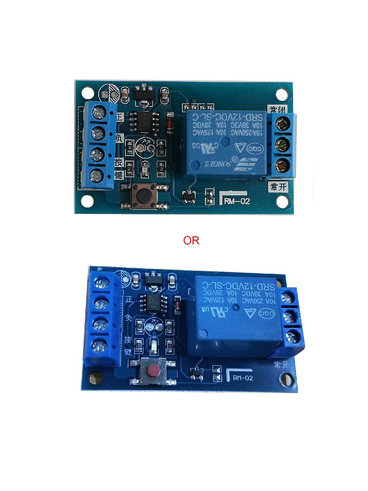 12 В однокнопочный бистабильный релейный модуль