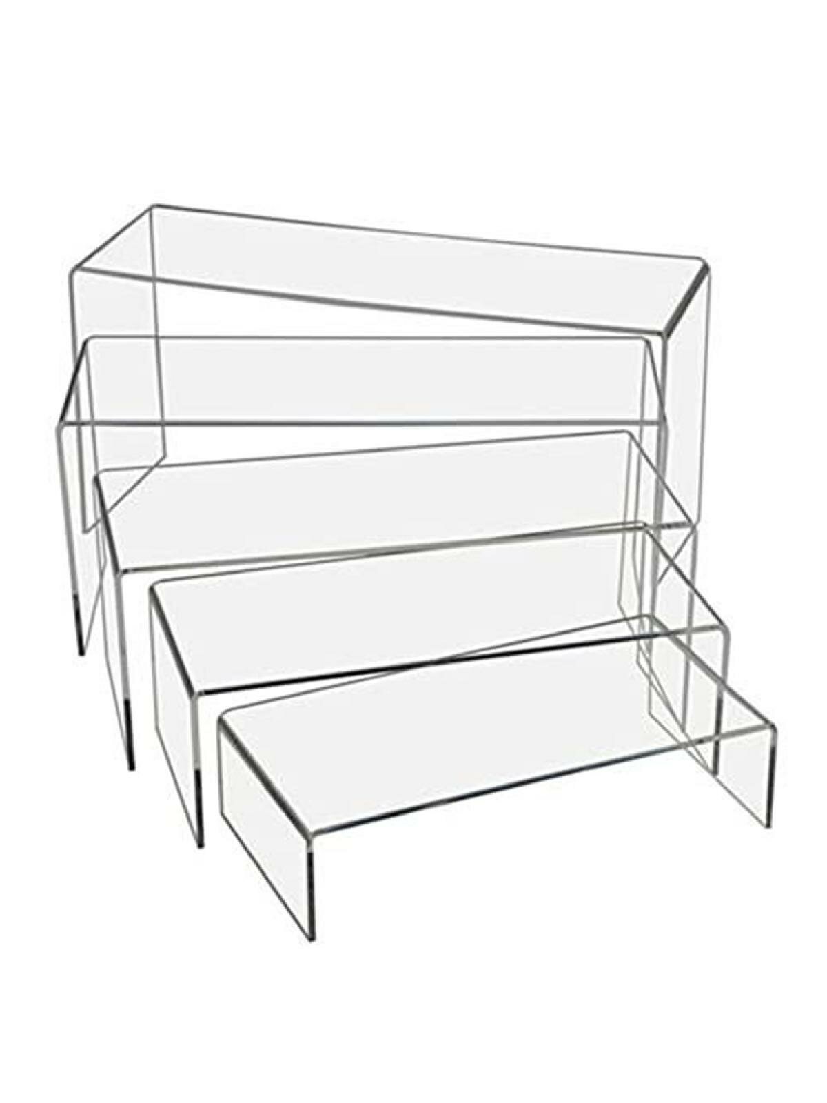 Набор из 5 частей, прозрачная акриловая подставка для дисплея