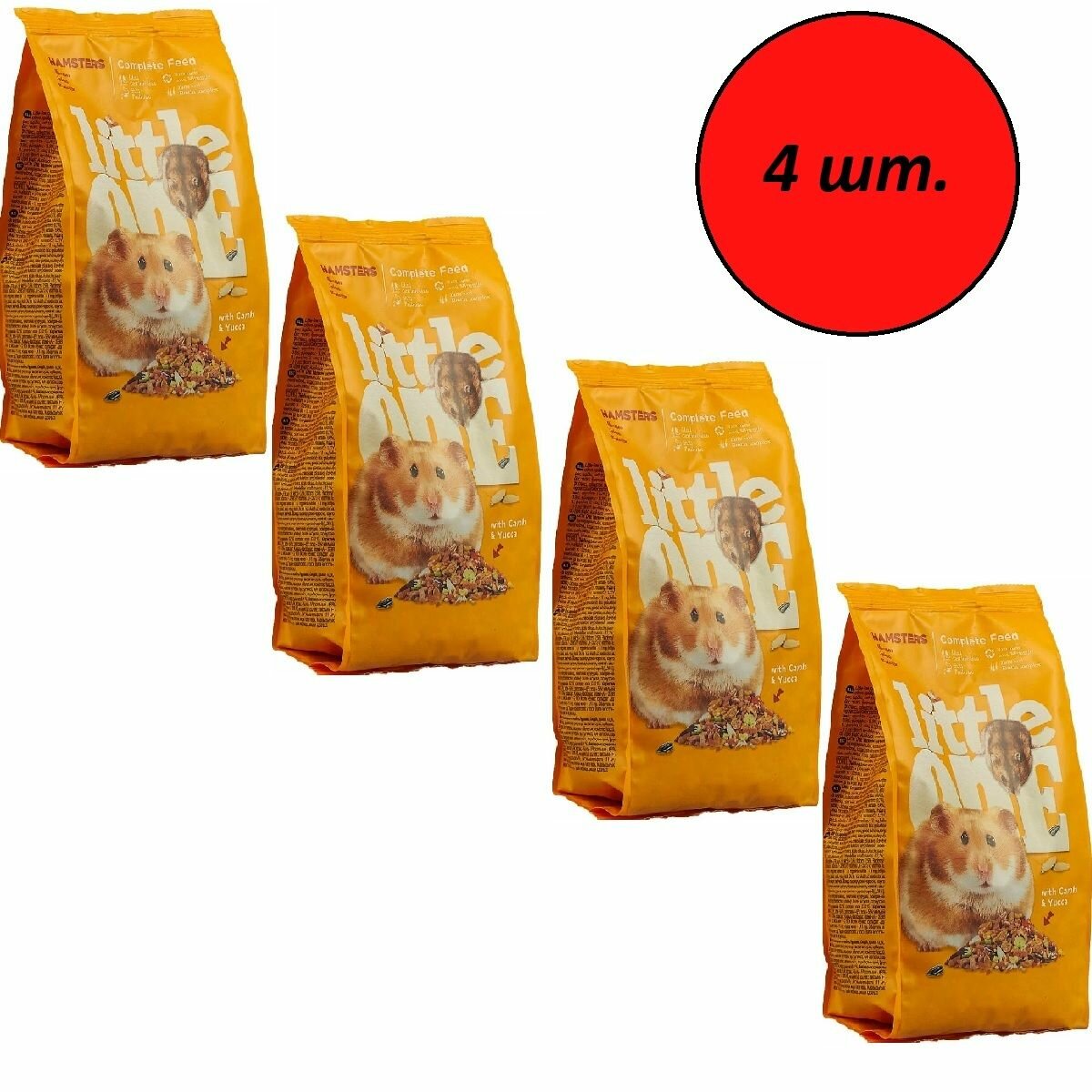 Little One Корм для хомяков 900г (4 штуки)