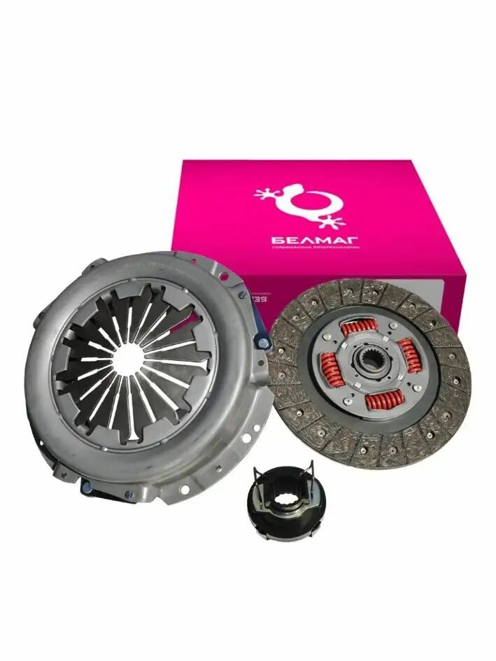 Сцепление в сборе усиленное (диск нажимной, диск ведомый, выжимной подшипник) для а/м ВАЗ Chevrolet Niva, LADA 4x4 (с 2011 г. в.) с дв. 21213, 2130 / BM.0293