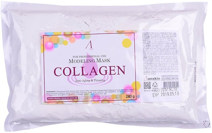 АН Original Маска альгинатная с коллагеном укрепл. (пакет) 240гр Collagen Modeling Mask / Refill 240гр