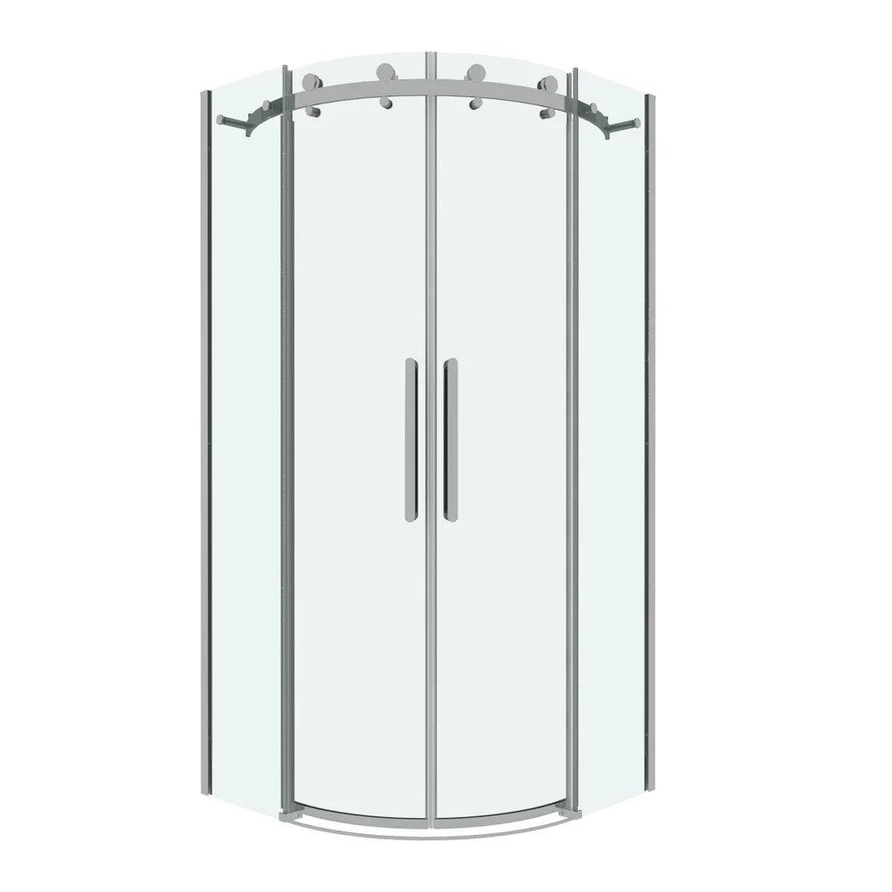 Душевой уголок Grossman Classic 301. K33.04.1010.10.00 100х100 см, профиль глянцевый хром, стекло прозрачное