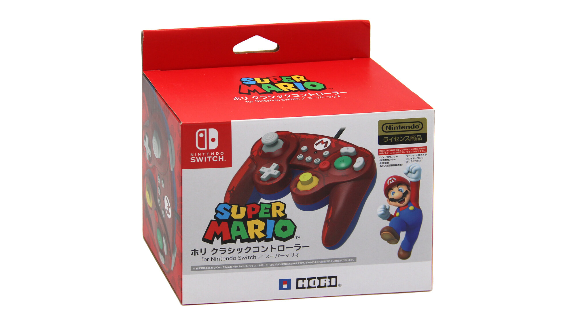 Геймпад проводной HORI Battle Pad Mario для Nintendo Switch в коробке