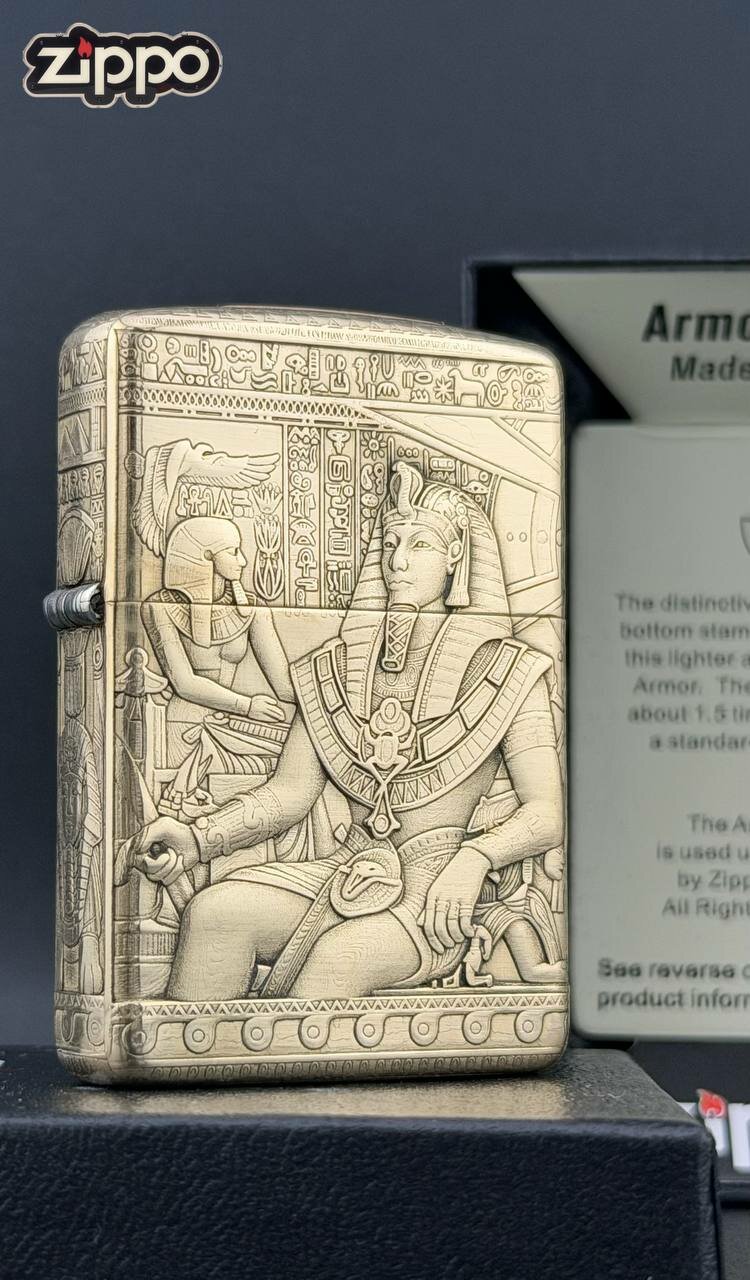 Зажигалка Zippo Armor "Pharaoh's Legacy", с откидной крышкой, классическая