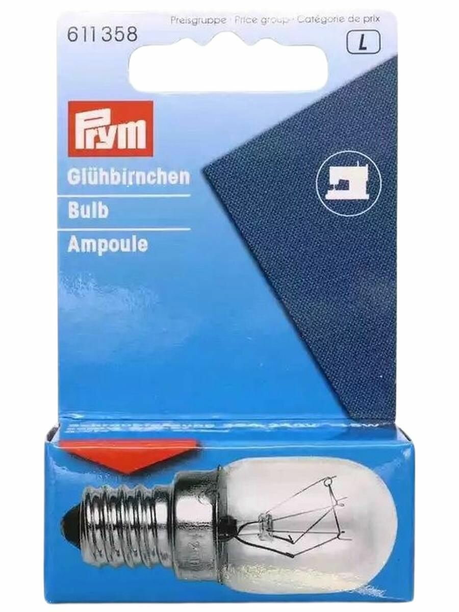 Лампочка для бытовых швейных машин, винтовое крепление, Prym