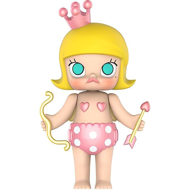 POP MART MOLLY Городская лимитированная коллекция, Купидон с золотыми волосами, Molly-Cupid's Golden Hair, пинк