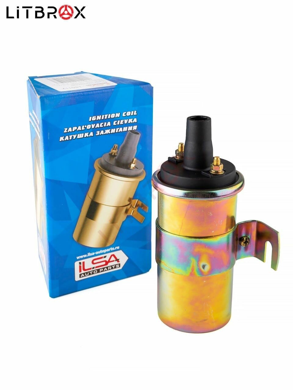Катушка зажигания (карбюраторный двигатель) (B117A) 'ILSA' ВАЗ LADA 2101-2107, Niva / LS0112 / 2101-3705010