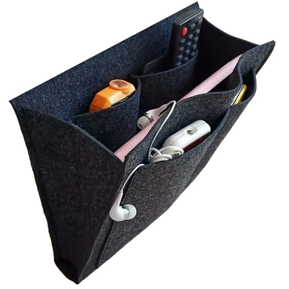Войлочный органайзер для кровати, настенный карман для хранения у изголовья, портативная подвесная сумка для мелочей у кровати