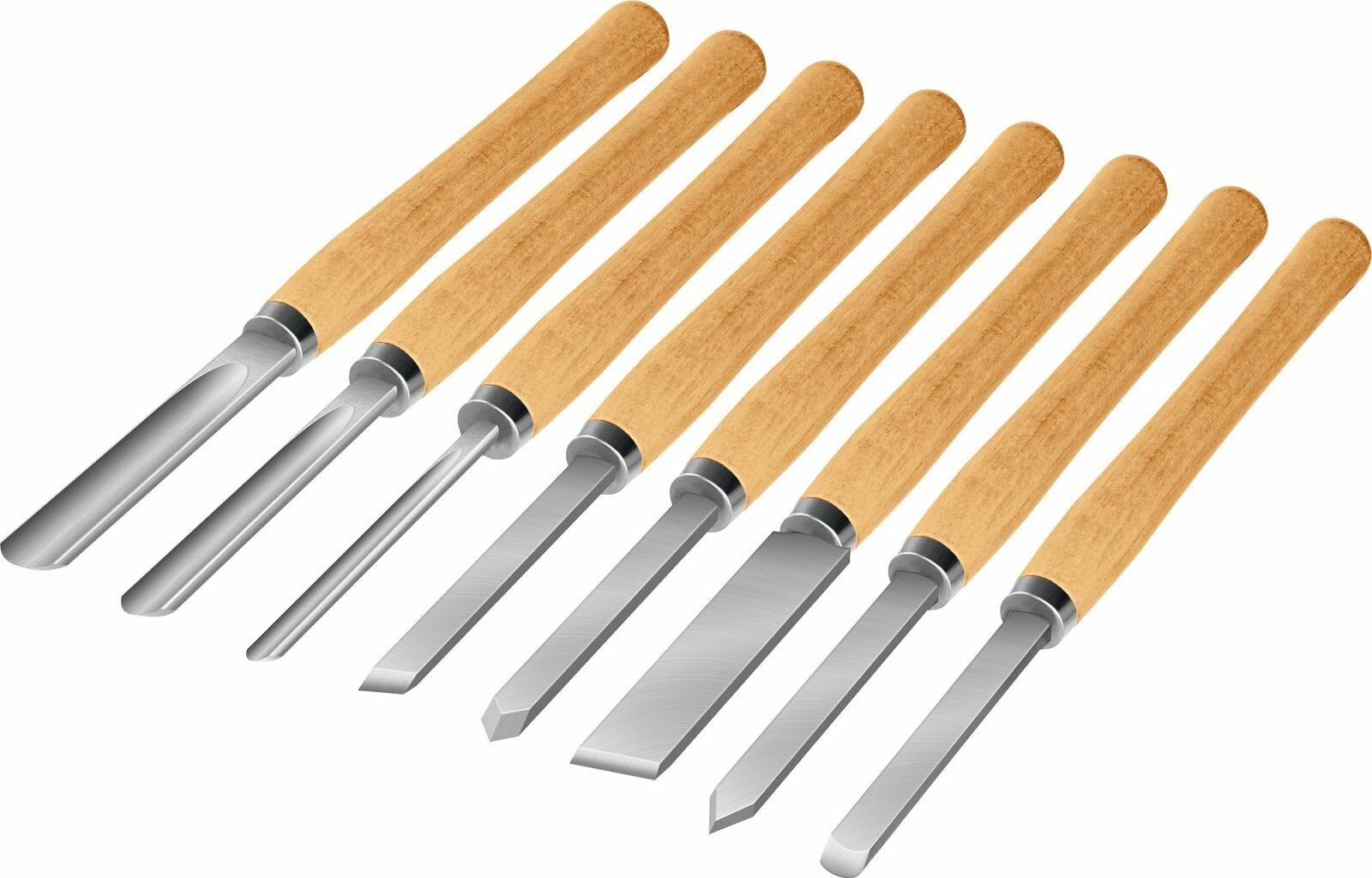Набор резцов STAYER 8 шт, для дерева, серия Professional, модель Wood Master