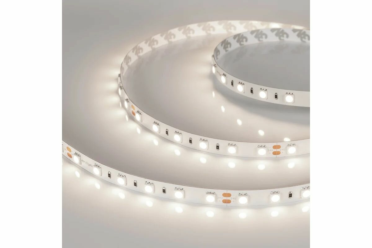 Лента RT-B60-10mm 24V Day4000 (14.4 W/m, IP20, 5060, 5m) (Arlight, Открытый)