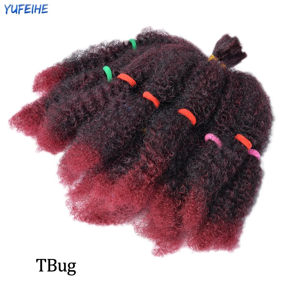 Синтетические волосы yufeihe афро кудрявые 12 дюймов 12inches 95g, TBug