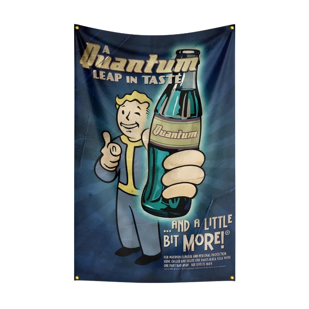 3x5 футов игровой флаг F-F-Fallouts полиэстер с цифровой печатью баннер для гаража настенное украшение для двери с латунными втулками