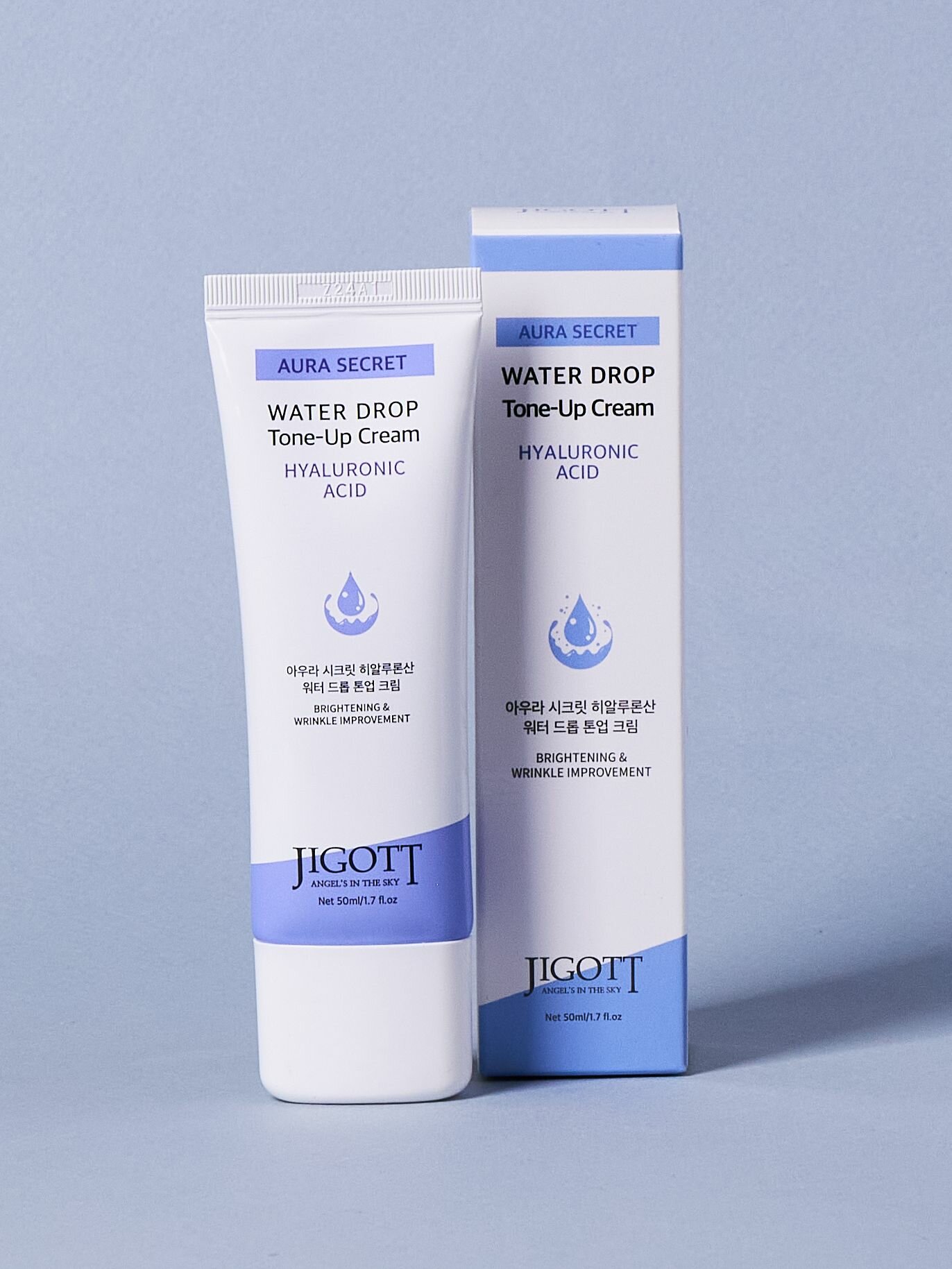 Jigott Увлажняющий крем для лица с гиалуроновой кислотой 50 мл Water Drop Tone-Up Cream Hyaluronic Acid