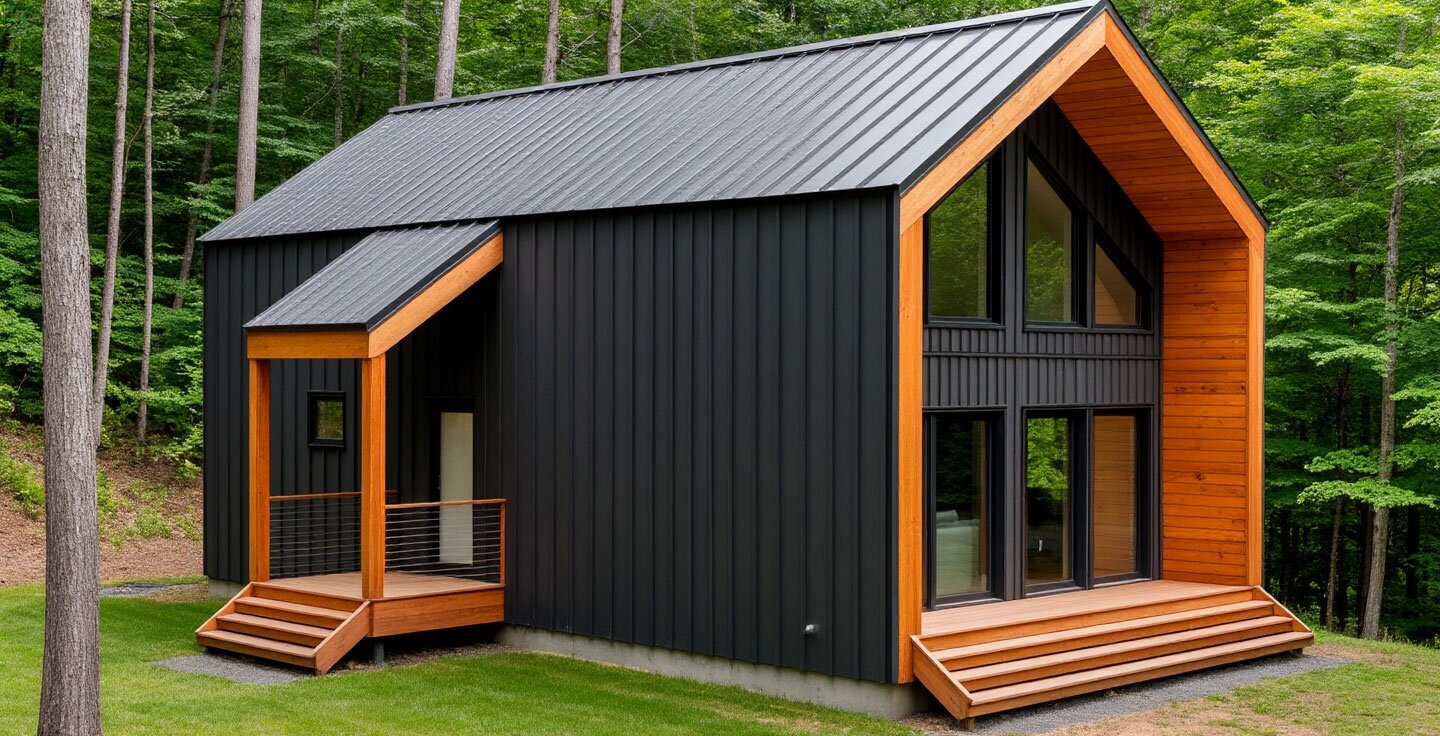 Название товара "Барн-84", для постоянного проживания, с мансардой, 3 спальни