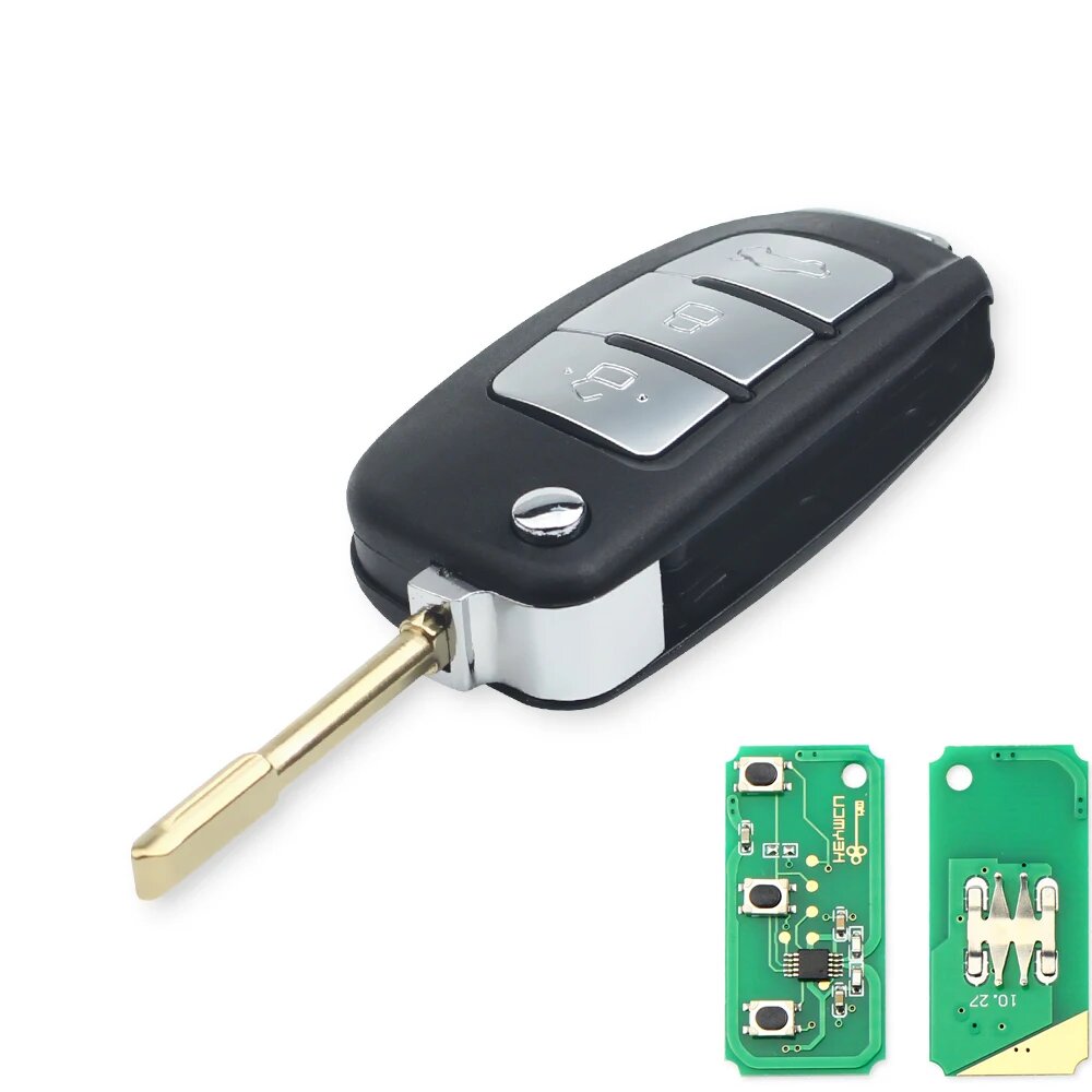 KEYYOU 433 МГц Modifeed Автомобильный Дистанционный Ключ DIY для Ford Fusion Focus Mondeo Fiesta Galaxy HU101 Blade автомобильный флип-ключ 4D40 4D46 чип