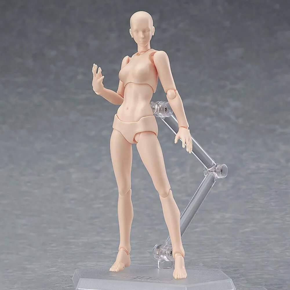 Декоративная аниме фигурка, манекен человека (мужчина) художественный для рисования.