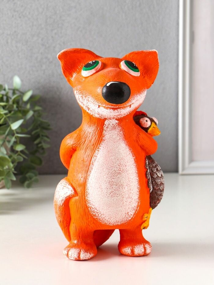 Копилка для денег Хитрый лис , гипс, 25 13.5 13.5 см