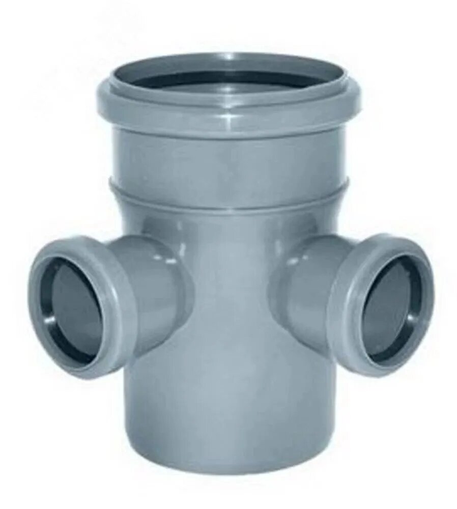 ПВХ Крестовина 2-х пл. Ф110х50х50*90