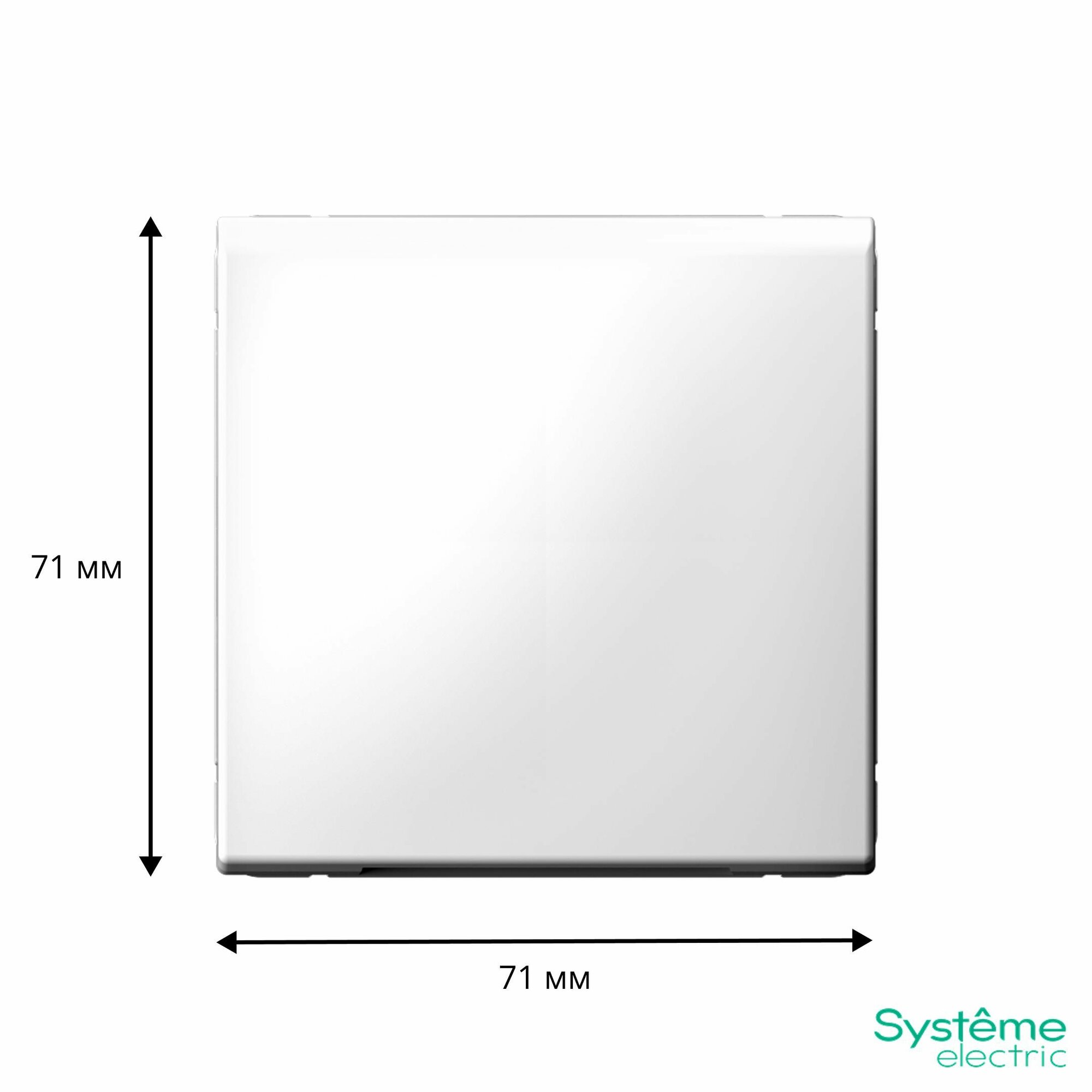 Вывод кабеля Systeme Electric механизм, белый, Artgallery, пластиковый