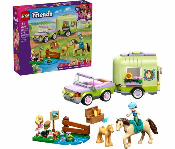 Конструктор LEGO Friends 42695 Фургон для лошади и жеребенка (Lego 42695)