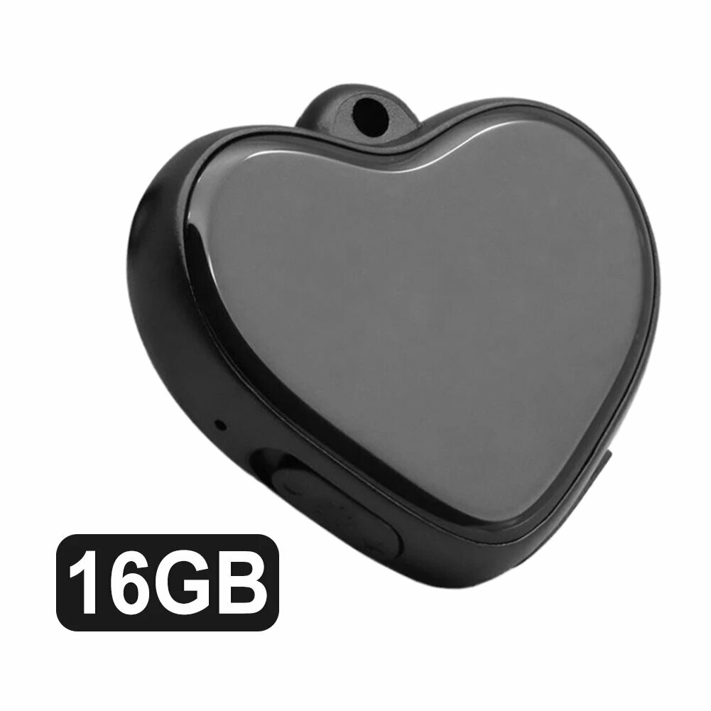 Диктофон-кулон сердце 16GB