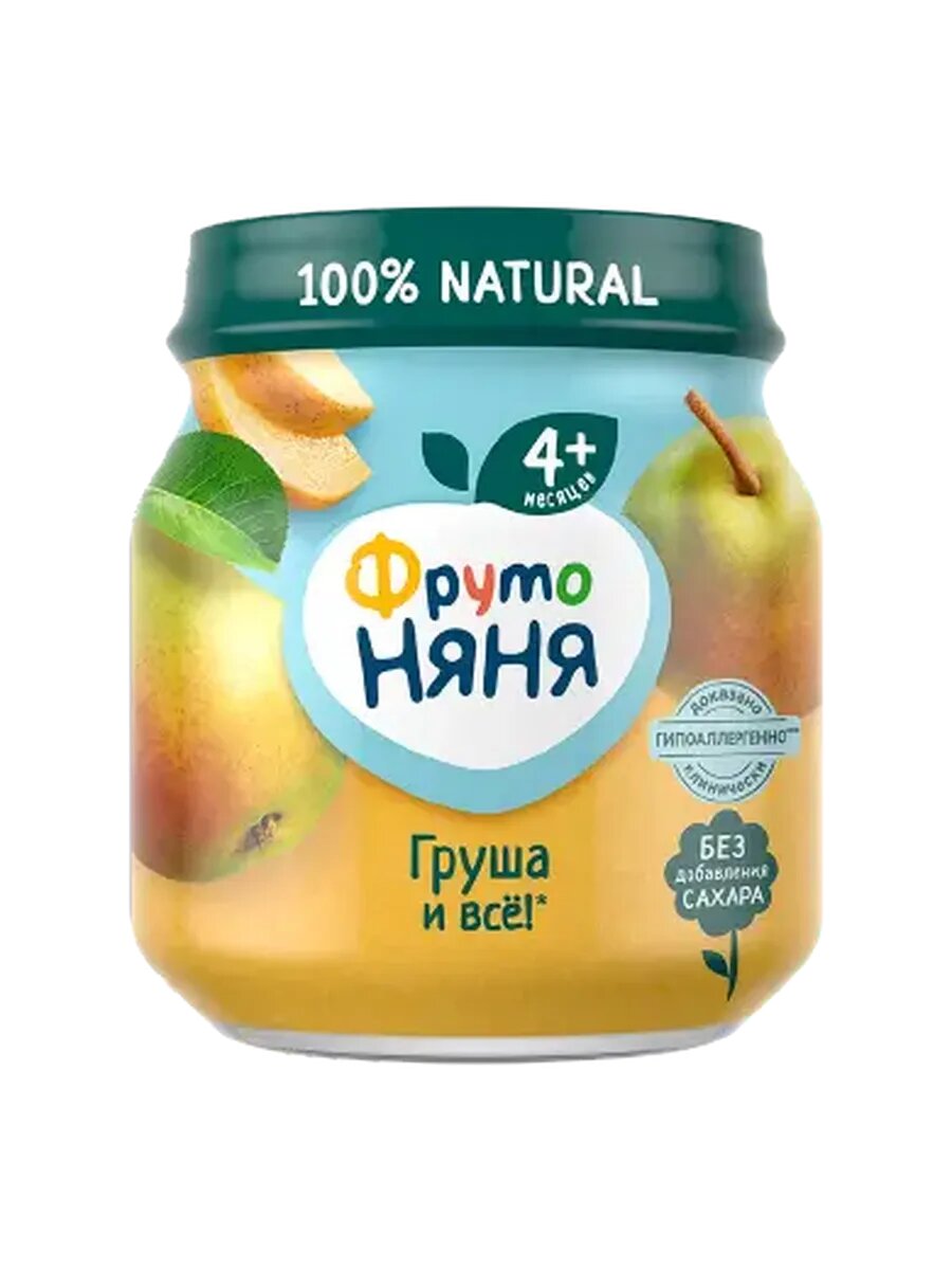 ФрутоНяня Пюре Груша натуральная 100г