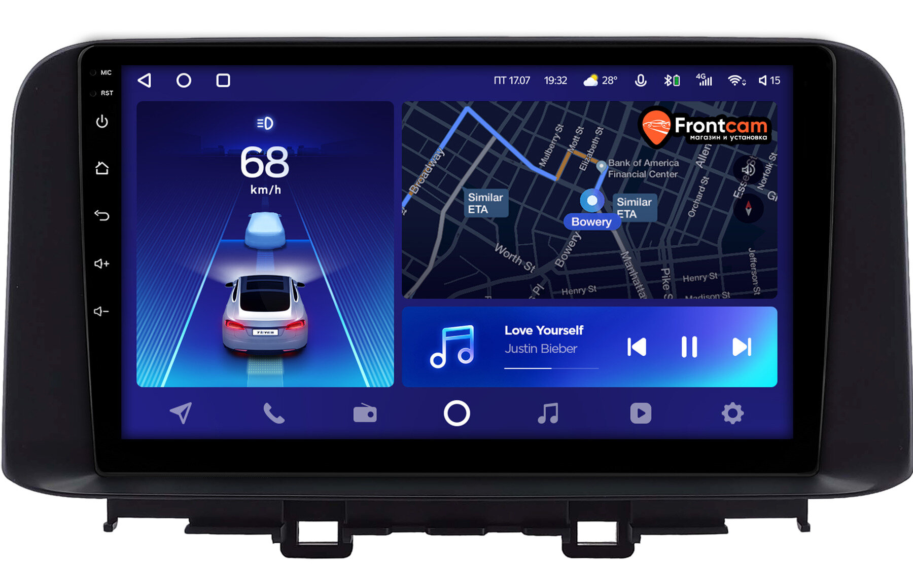 Штатная магнитола Hyundai Kona 2017-2020 Teyes CC2 PLUS 6/128 10" RM-10-0342 Android 10 (4G-SIM, DSP, QLed)