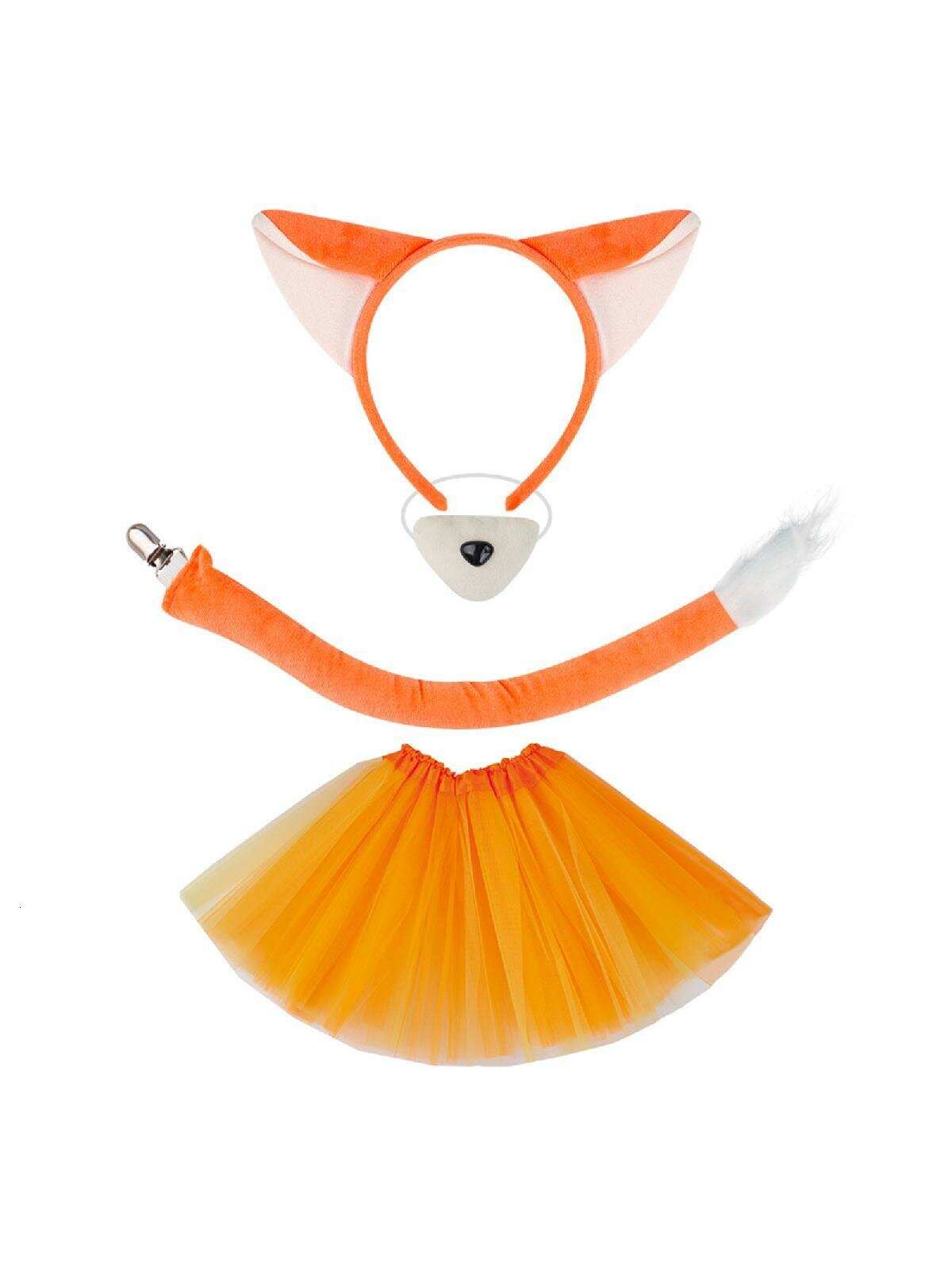 Костюм лисы для детей, Оранжевая лиса 4шт комплект