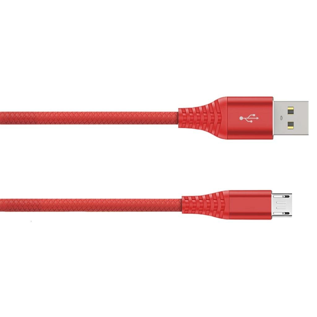 Устойчивый к изгибе шнур зарядки USB до 5PIN Power Cable 3.3a Fast Line для таблеток телефонов 150 см, Micro USB красный