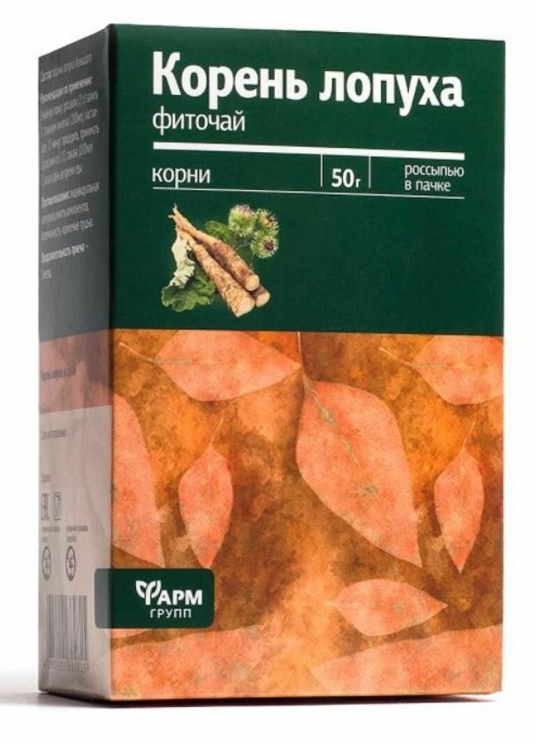Чайный напиток Фармгрупп "Лопух большой", корень, 50 г