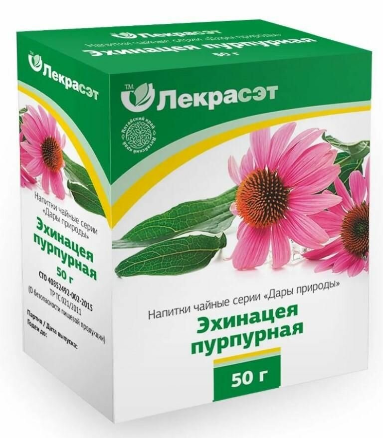 Чайный напиток Лекра-СЭТ "Эхинацея пурпурная", трава, 50 г
