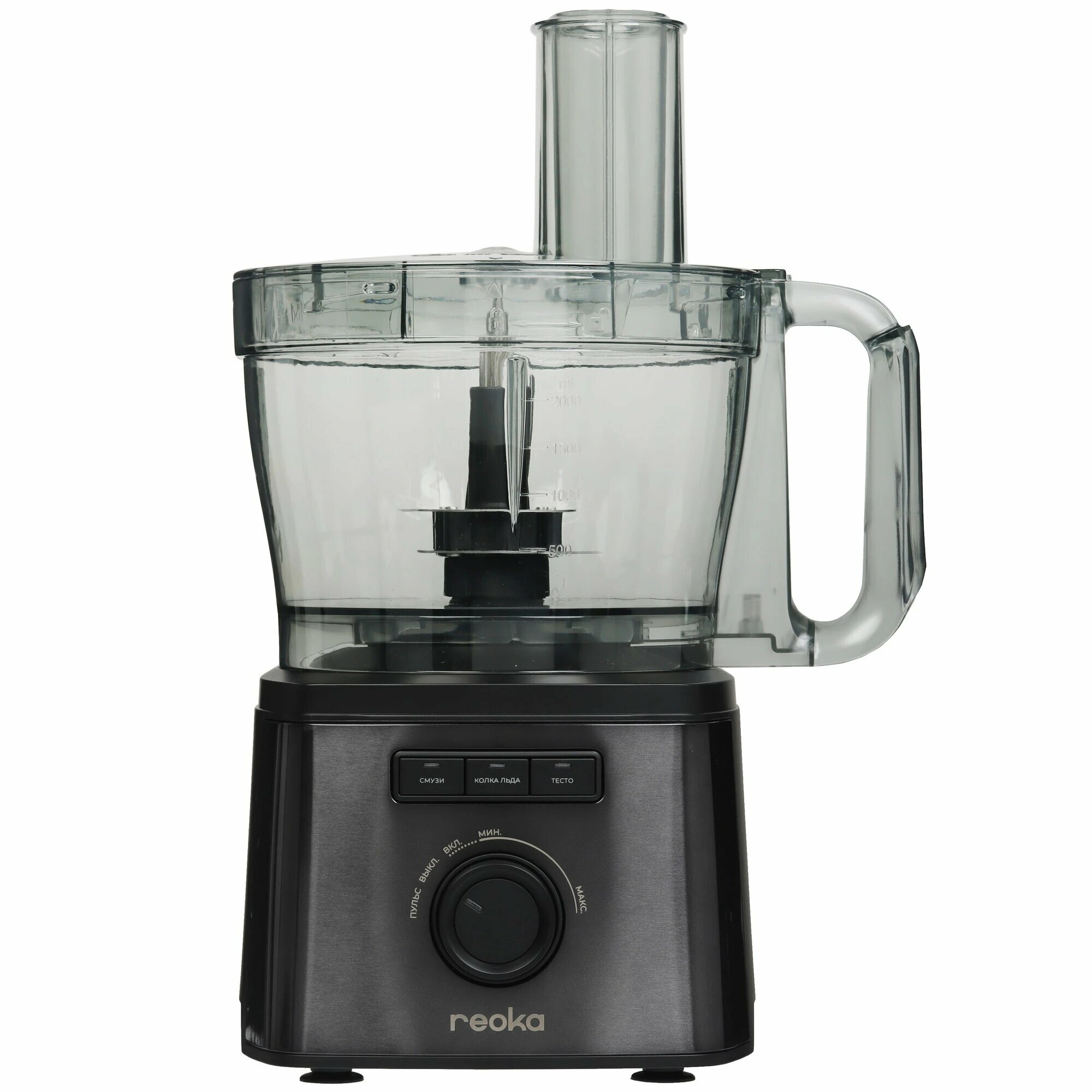 Комбайн кухонный Reoka RKFP-1602, измельчитель и комбайн, черный