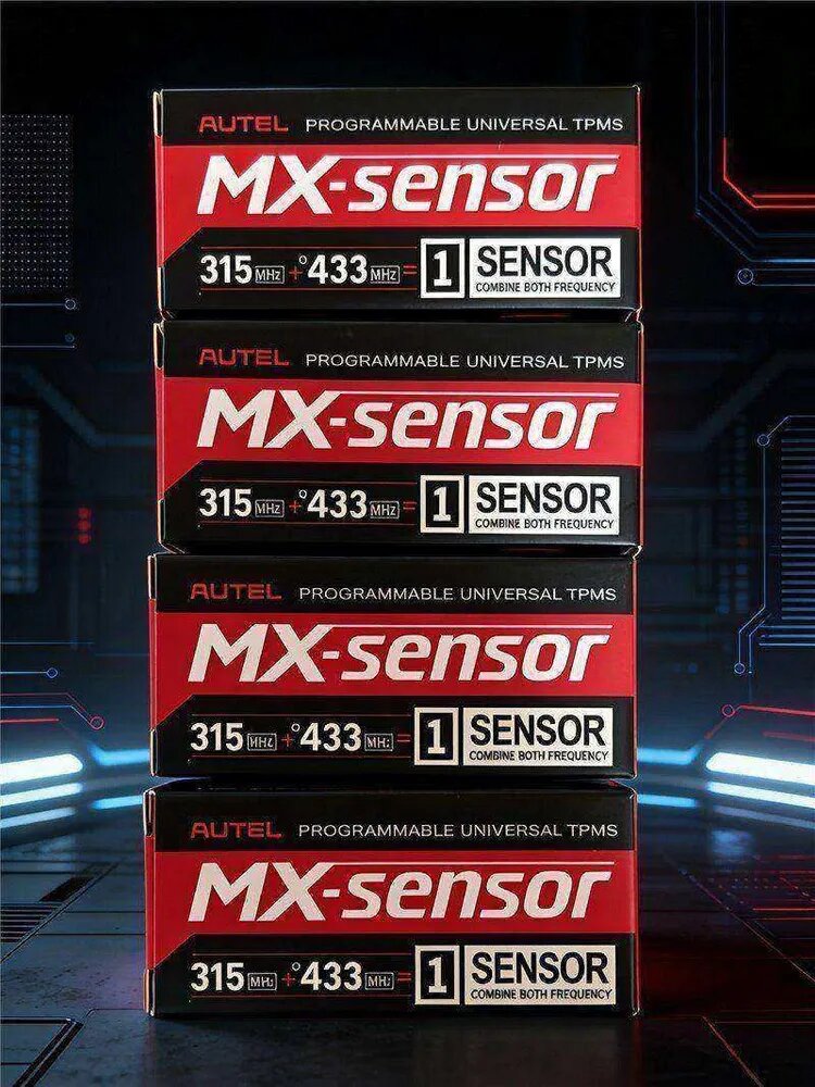 Программируемый датчик давления в шине для всех марок авто TPMS AUTEL MX Sensor 315/433MHz - 4 штука