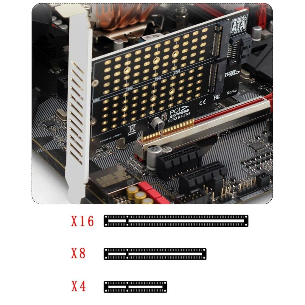 Адаптер M.2 NVMe SSD в PCIe x4 — фото 1