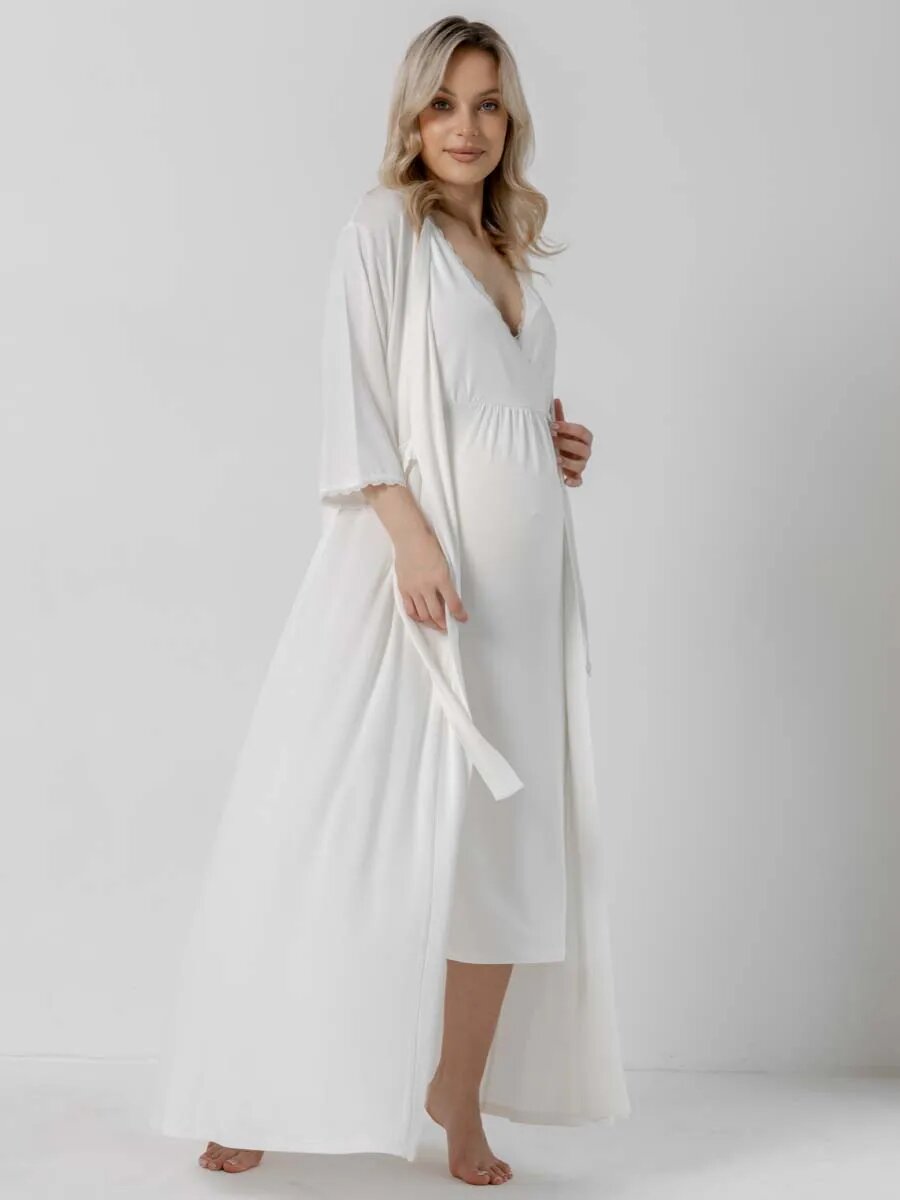 Халат с сорочкой для беременных и кормящих комплект в роддом