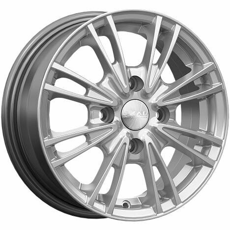 Диск автомобильный литой СКАД Пантера 14x5.5 4x100 et39 dia56.6 Серебристый