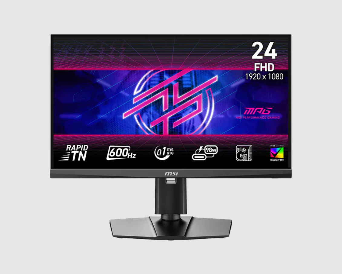 Монитор 24.1" MSI MPG 242R X60N (Rapid TN, 1920x1080, 0.5 ms, 178/178, 600Hz) черный