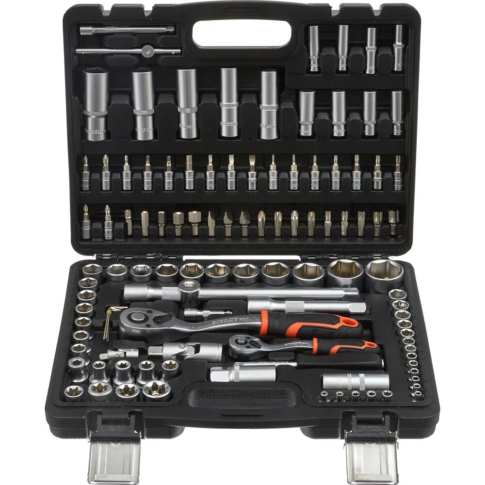 Набор инструментов Gigant 108 предметов GAS 108 представляет собой многофункциональный комплект