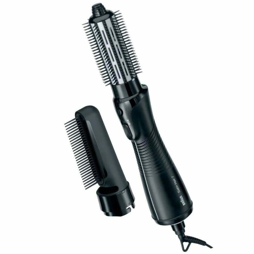 Фен-щетка Braun AS 720 Satin Hair Уход за отрицательными ионами Чёрный