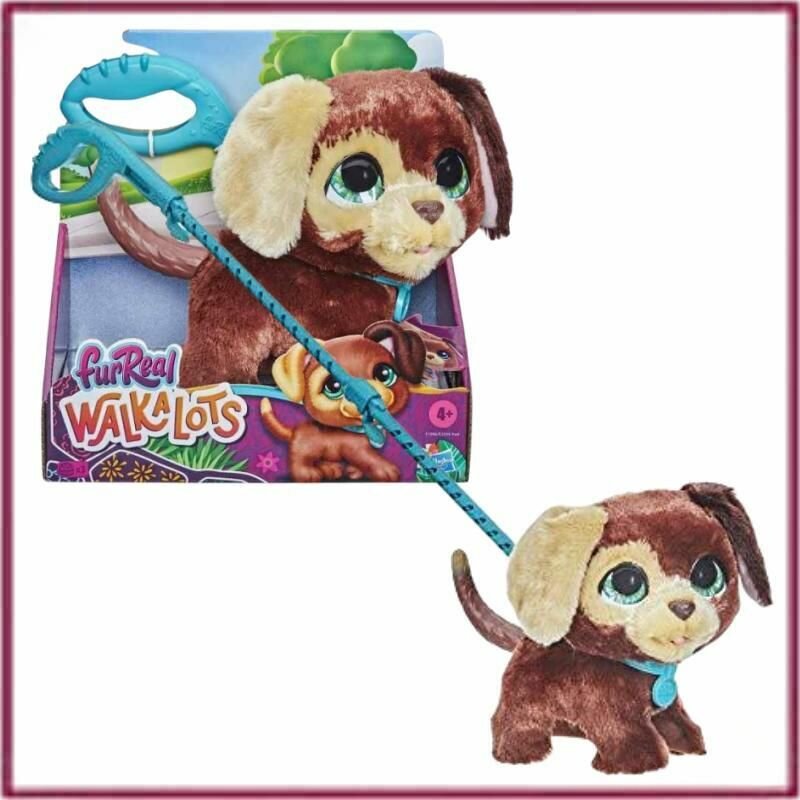 Интерактивная игрушка щенок Furreal Friends Гламурный питомец на поводке, подарок для мальчиков и девочек