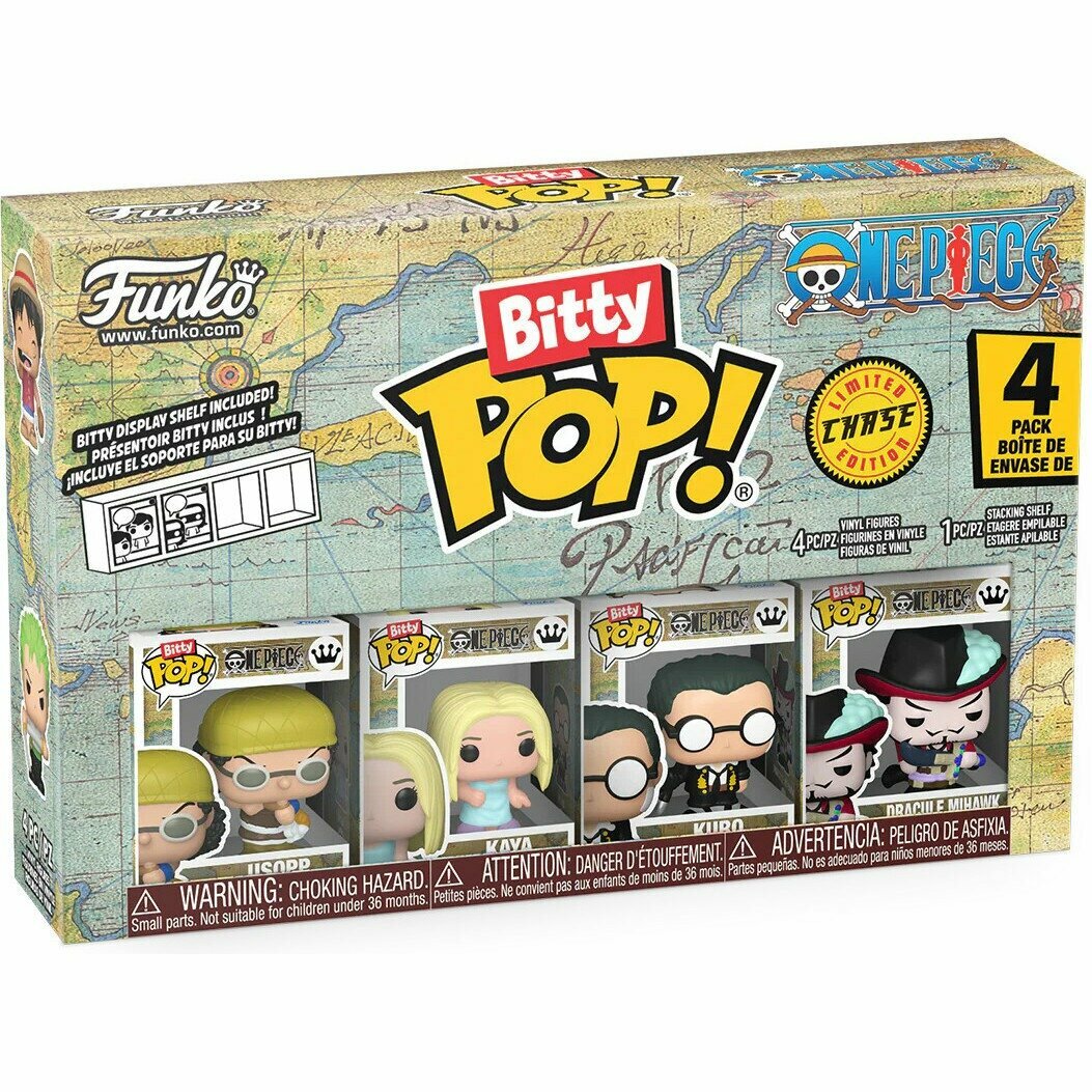 Набор фигурок Funko POP! Bitty Animation: One Piece - Usopp 86895 Усопп - Ван-Пис, 4 шт — фото 1