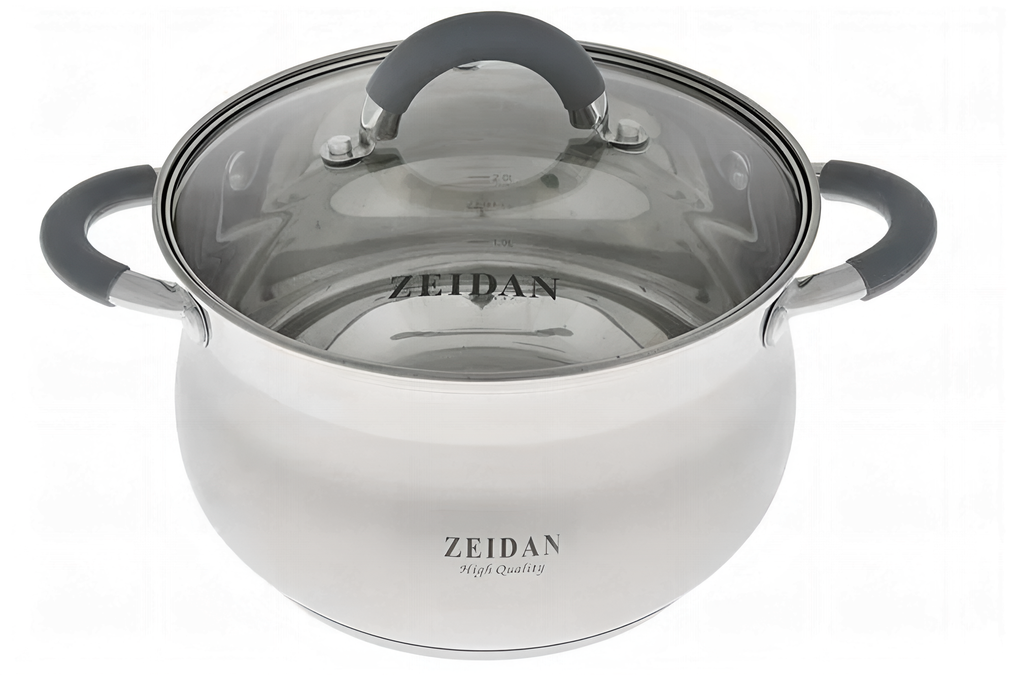 Кастрюля ZEIDAN Z-50252 4,0л, нержавеющая сталь, серебристый