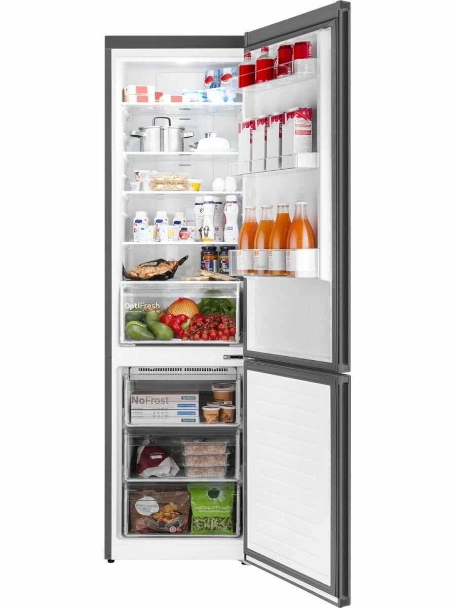 Холодильник Weissgauff WRK 2010 D Inverter NoFrost Dark Grey Soft Close 2-хкамерн. темно-серый инвертер (440908)