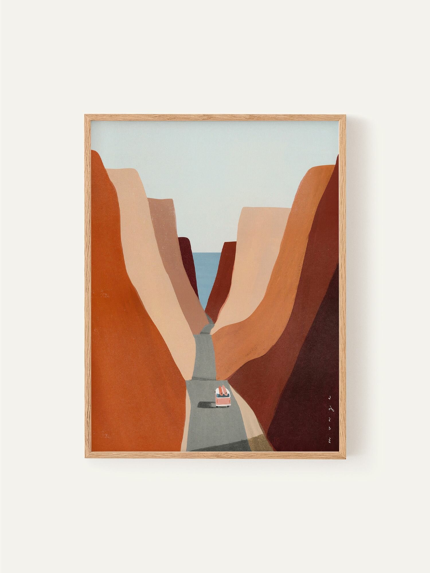 Постер "Дорога в вечность" 40х50 на стену для интерьера без рамки