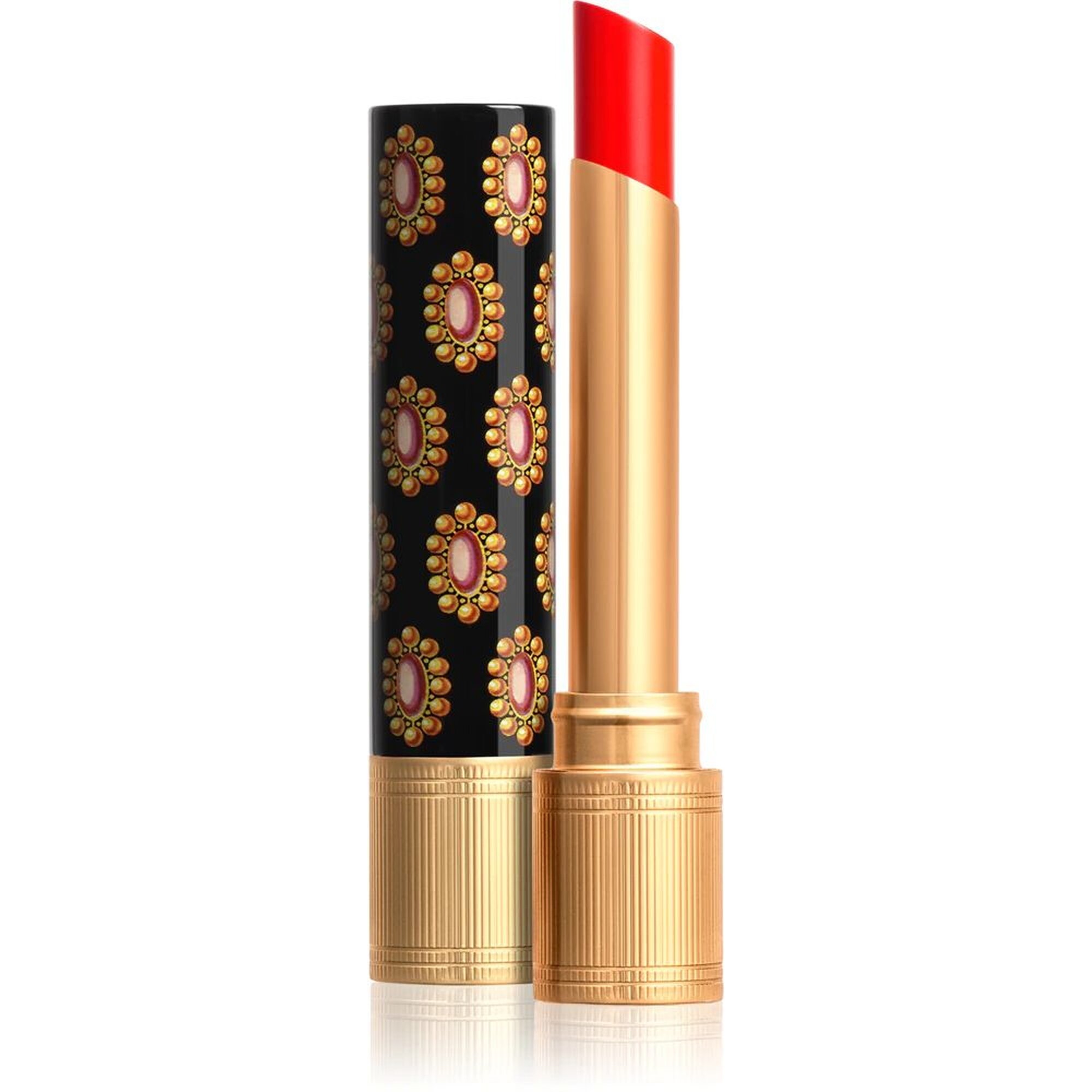 Gucci Beauty Увлажняющая губная помада Rouge de Beaute Brillant/оттенок 516 Margaret Ruby